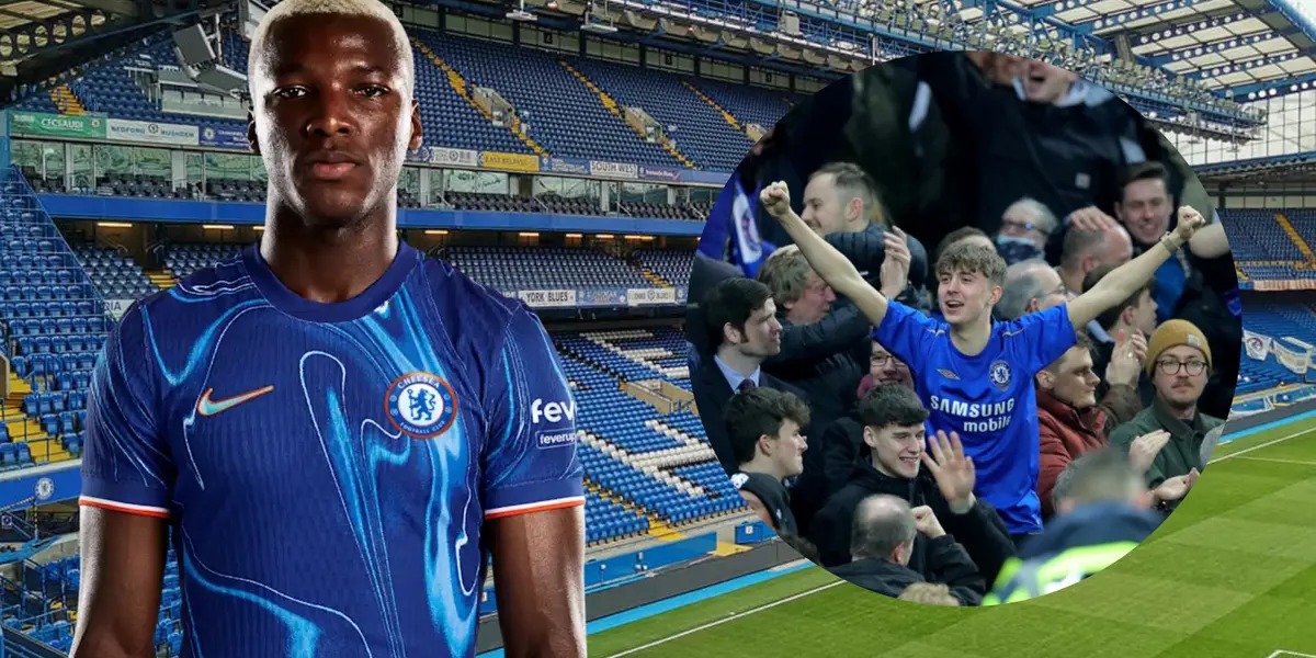 Así se rindieron a sus pies los hinchas del Chelsea con Moisés Caicedo