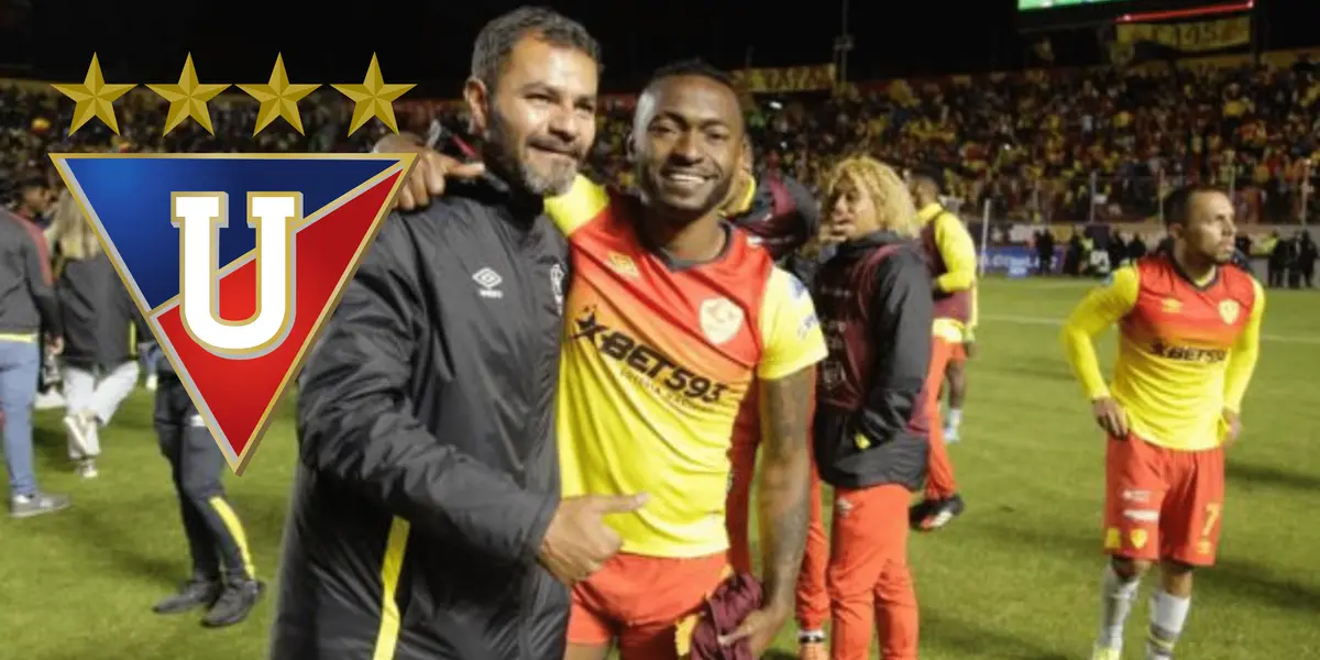 Perlaza salió por atrás de Liga de Quito y se desquitó con un hincha ...