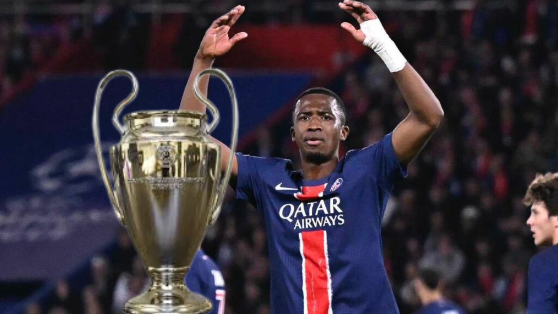 (Video) Así festeja William Pacho con el trofeo de la Champions | El ...