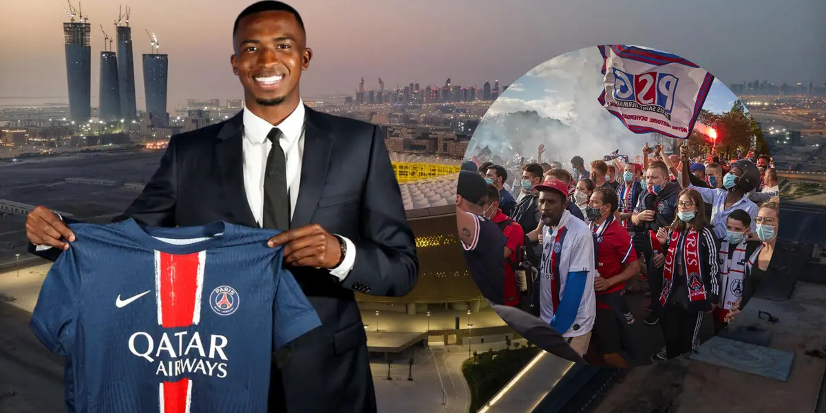 Lo que dijeron los hinchas del PSG de Willian Pacho en la Supercopa