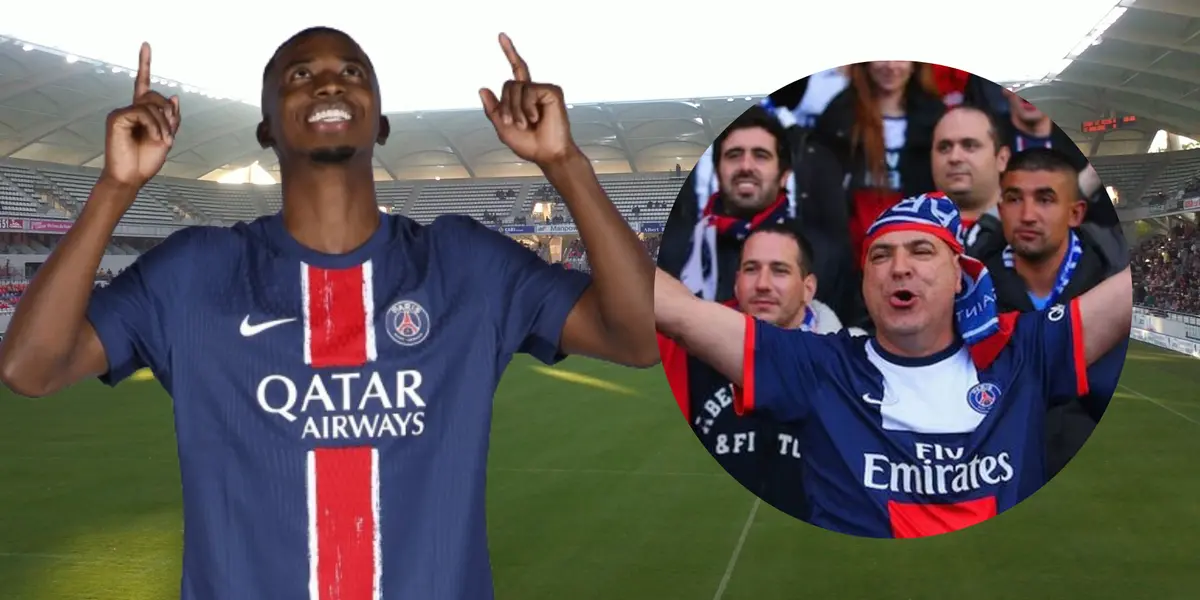 Así se rindieron los hinchas del PSG a los pies de Willian Pacho
